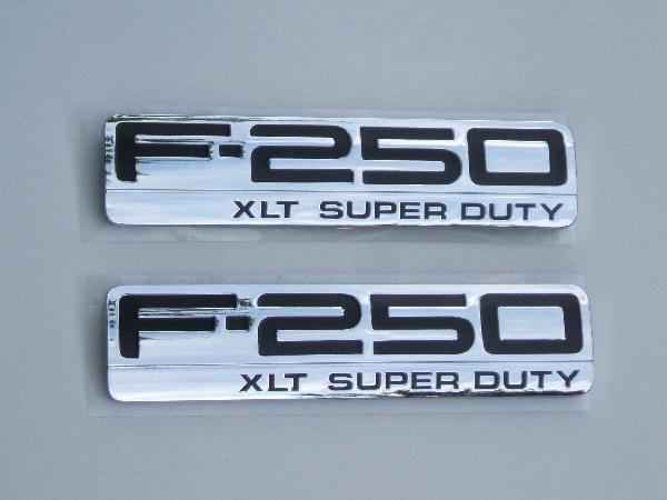 Genuine F250 XLT Fender Emblem Set 2005-2007