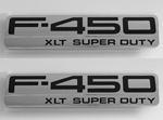 F450 XLT Fender Emblem Set 2008 2009 2010 - FordPartsOne.com