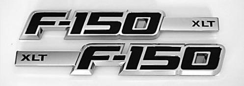 F150 XLT Fender Emblem Set 2009-2014 - FordPartsOne.com