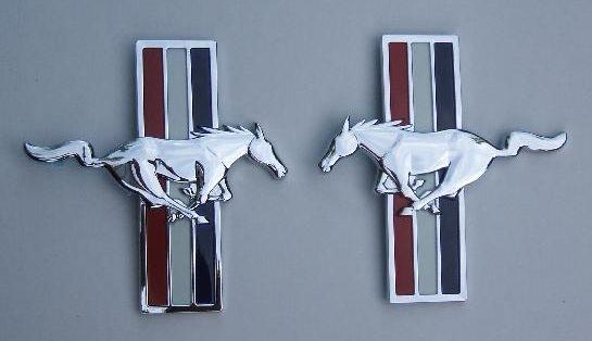 Mustang Pony Package Fender Emblem Set - 2 Piece