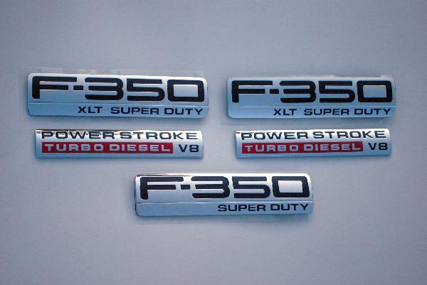 Powerstroke Diesel Door Emblem Set 2005 2006 2007 - FordPartsOne.com