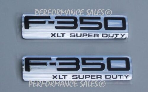 F350 XLT Fender Emblem Set 2005 2006 2007 - FordPartsOne.com