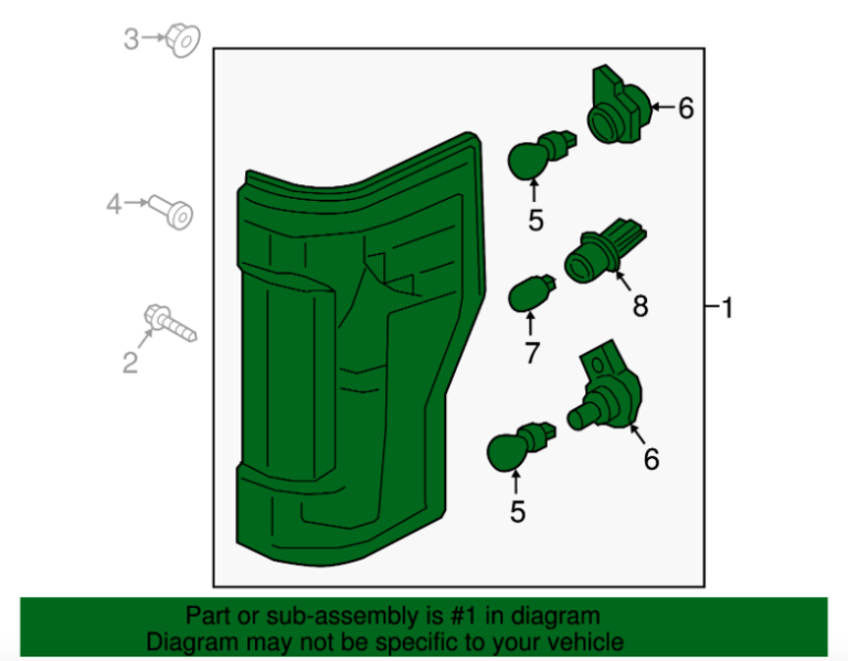 Genuine Ford KC3Z-13404-C - FordPartsOne.com